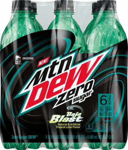 Mountain Dew Zero Sugar Baja Blast Tropical Lime Flavor Soft Drink 6 ... Mountain Dew Zero Sugar Baja Blast Tropical Lime Flavor Soft Drink 6 ...