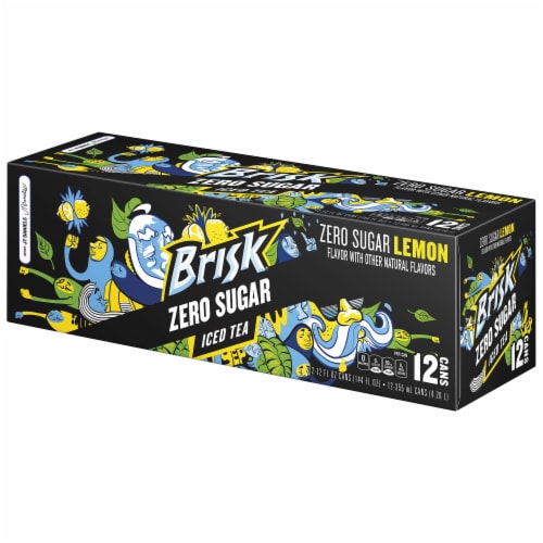 Brisk Zero Sugar Iced Sweet Tea with Lemon, 12 cans / 12 fl oz - Kroger Brisk Zero Sugar Iced Sweet Tea with Lemon, 12 cans / 12 fl oz - Kroger