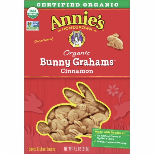 Annie's Organic Cinnamon Baked Bunny Grahams, 7.5 oz - King Soopers Annie's Organic Cinnamon Baked Bunny Grahams, 7.5 oz - King Soopers