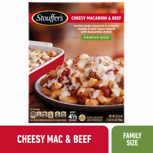 Stouffer's Family Size Cheesy Macaroni and Beef Frozen Meal, 33 3/4 oz ... Stouffer's Family Size Cheesy Macaroni and Beef Frozen Meal, 33 3/4 oz ...