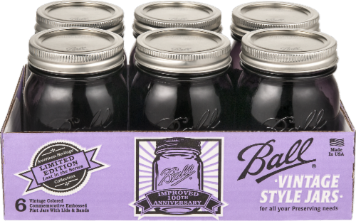 Ball American Heritage Collection Vintage Style Pint Mason Jars - 6 ... Ball American Heritage Collection Vintage Style Pint Mason Jars - 6 ...