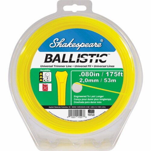 Shakespeare Ballistic 0.080 In.x 175 Ft. Universal Trimmer Line 17227 1 Fry s Food Stores