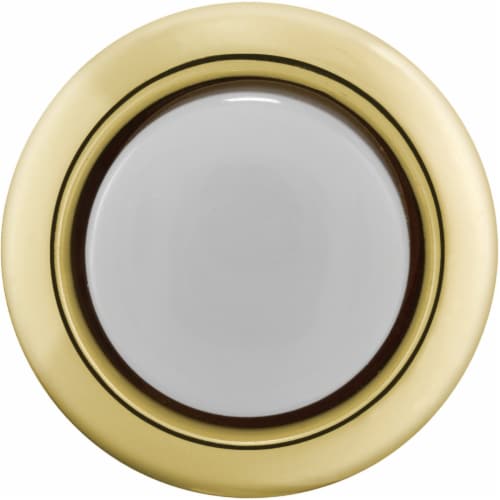 Heath Zenith Wired Gold Round LED Lighted Doorbell Push-Button 18000129 ... Heath Zenith Wired Gold Round LED Lighted Doorbell Push-Button 18000129 ...
