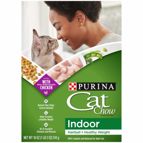 Purina Cat Chow Indoor Healthy Weight Hairball Adult Cat Food 18 Oz