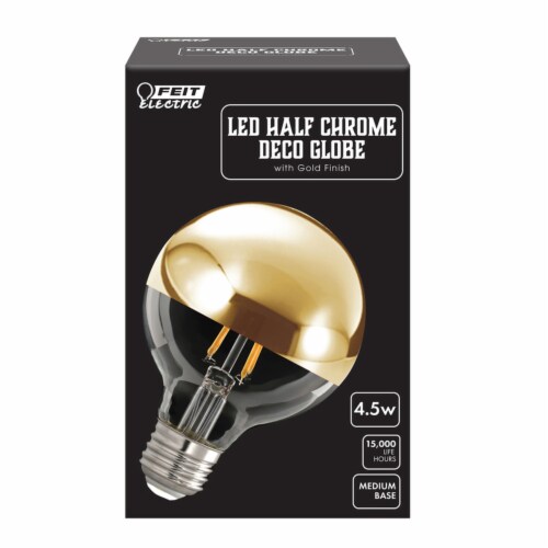 Feit Electric Deco Globe G25 E26 (Medium) Filament LED Bulb Soft White ... Feit Electric Deco Globe G25 E26 (Medium) Filament LED Bulb Soft White ...
