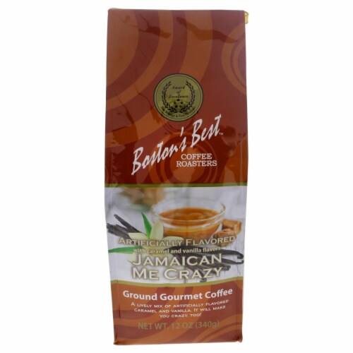 Jamaican Me Crazy Ground Gourmet Coffee by Bostons Best for Unisex - 12 ... Jamaican Me Crazy Ground Gourmet Coffee by Bostons Best for Unisex - 12 ...