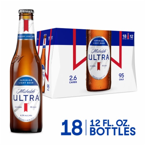 Michelob Ultra Superior Light Domestic Lager Beer 18 Pk 12 Fl Oz