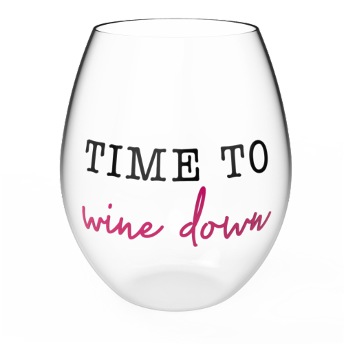 Ig Design Time To Whine Down Wine Glass 1 Ct Kroger