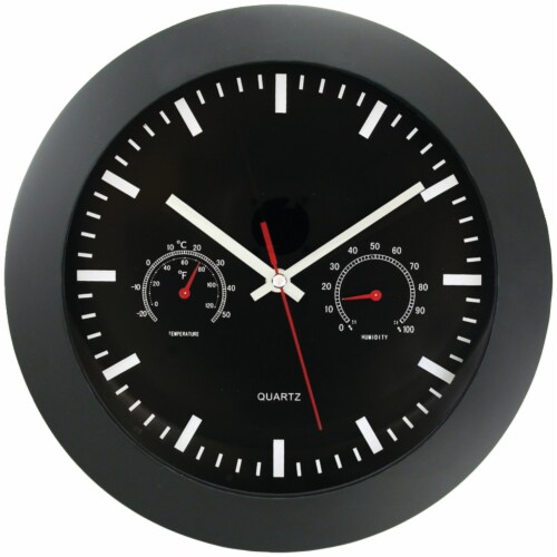 12 Temperature & Humidity Wall Clock, 1 - Kroger 12 Temperature & Humidity Wall Clock, 1 - Kroger