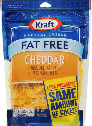 Kraft Shredded Cheddar Cheese Fat Free, 7 Oz - Kroger Kraft Shredded Cheddar Cheese Fat Free, 7 Oz - Kroger