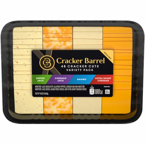 Cracker Barrel Cracker Cuts Variety Cheese Party Tray, 48 ct - Kroger Cracker Barrel Cracker Cuts Variety Cheese Party Tray, 48 ct - Kroger