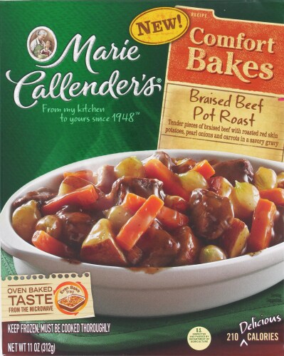 Marie Callender's Comfort Bakes - Braised Beef Pot Roast, 11 Oz - Kroger Marie Callender's Comfort Bakes - Braised Beef Pot Roast, 11 Oz - Kroger