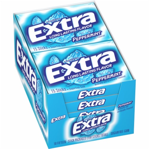 Wrigleys Extra® Peppermint Sugarfree Gum 10 Pk 15 Ct Pick ‘n Save