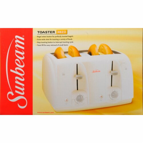 Sunbeam® 4-Slice White Toaster, 1 ct - Kroger Sunbeam® 4-Slice White Toaster, 1 ct - Kroger
