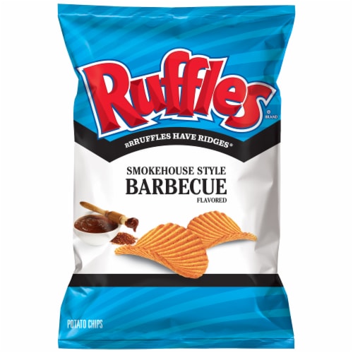 Ruffles Smokehouse Style Barbecue Potato Chips 2 88 Oz Kroger