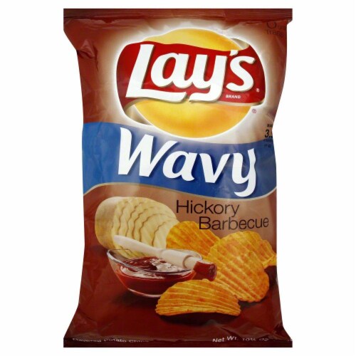 Lay's Wavy Hickory Barbecue Potato Chips, 10.5 Oz - Kroger Lay's Wavy Hickory Barbecue Potato Chips, 10.5 Oz - Kroger