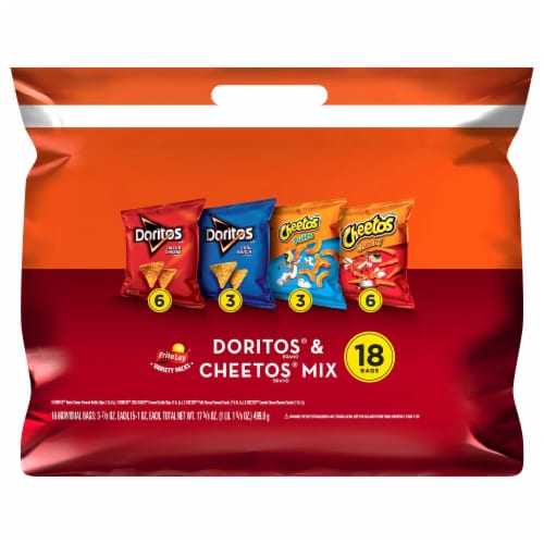 Frito Lay® Doritos® And Cheetos® Mix Chips And Snacks Variety Pack 18 Ct