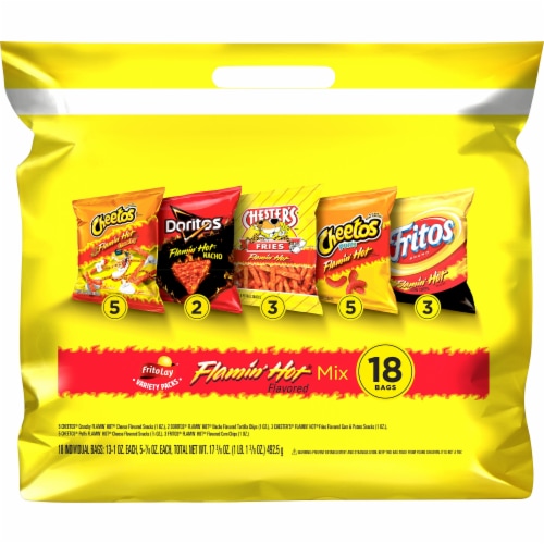 Frito-Lay® Flamin' Hot Mix Snacks & Chips Variety Pack, 4 - Fred Meyer Frito-Lay® Flamin' Hot Mix Snacks & Chips Variety Pack, 4 - Fred Meyer