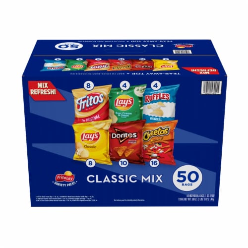 Frito-Lay® Classic Mix Snacks Variety Pack, 50 ct / 1 oz - City Market Frito-Lay® Classic Mix Snacks Variety Pack, 50 ct / 1 oz - City Market
