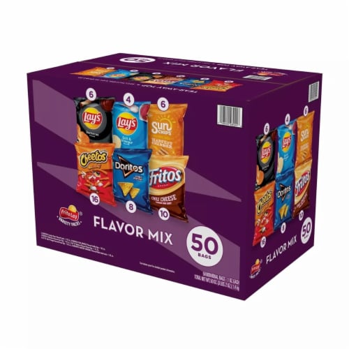 Frito Lay Snacks Flavor Mix Cube 1 Ounce 50 Count 50 Ct 1 Oz King