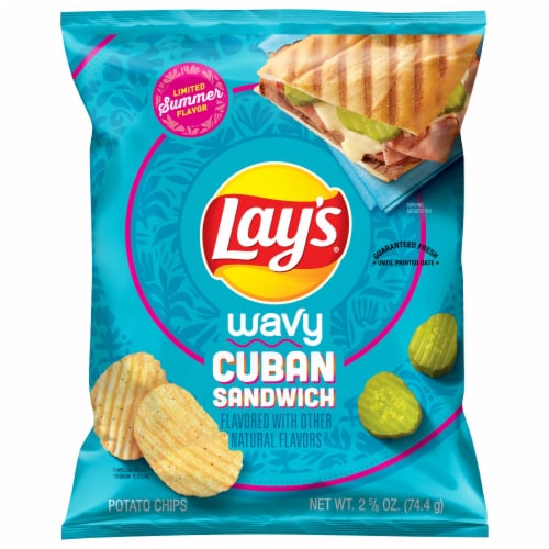 Lay's® Cuban Sandwich Wavy Potato Chips, 2.63 oz - Kroger Lay's® Cuban Sandwich Wavy Potato Chips, 2.63 oz - Kroger