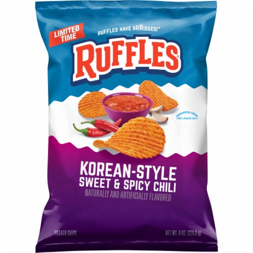 Ruffles® Korean-Style Sweet & Spicy Chili Potato Chips, 8 oz - QFC Ruffles® Korean-Style Sweet & Spicy Chili Potato Chips, 8 oz - QFC