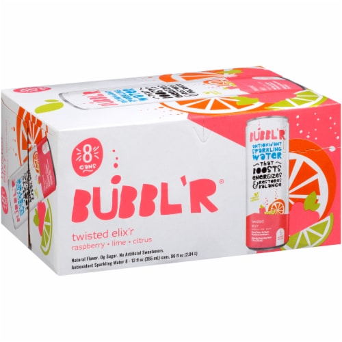 Bubbl'r® Twisted Elix'r Raspberry Lime Citrus Sparkling Water, 8 cans ... Bubbl'r® Twisted Elix'r Raspberry Lime Citrus Sparkling Water, 8 cans ...