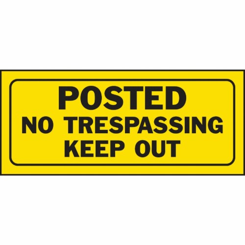 Hy Ko Plastic Sign Posted No Trespassing Keep Out 23004 Pack Of 5 5