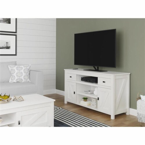 Ameriwood Home Farmington TV Stand for TVs up to 60 in Ivory Oak 1 City Market