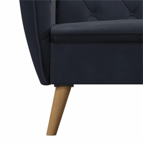 Novogratz Tallulah Memory Foam Velvet Futon in Blue, 1 - Kroger Novogratz Tallulah Memory Foam Velvet Futon in Blue, 1 - Kroger