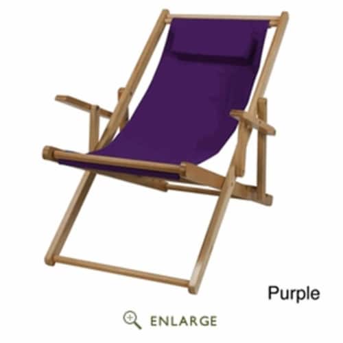 Casual Home 114 00 011 41 Sling Chair Natural Frame with Purple Canvas 1 King Soopers