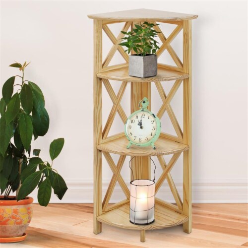 Casual home 4 shelf corner folding bookcase store