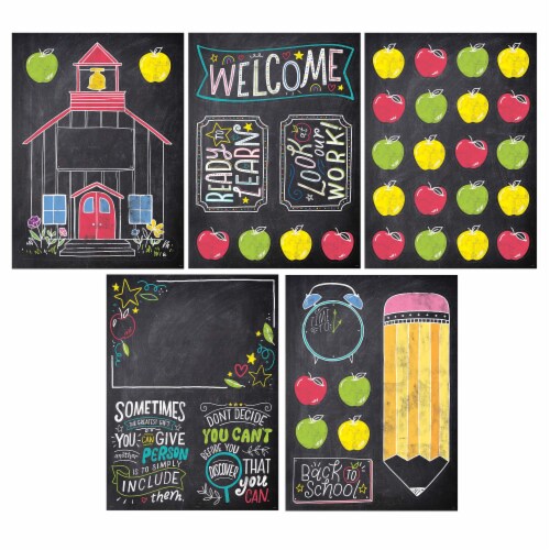 Creative Teaching Press Chalk It Up School Time Fun Bulletin Board Set