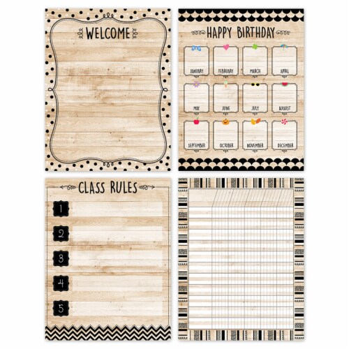 Creative Teaching Press Core Decor Black White And Wood Classroom