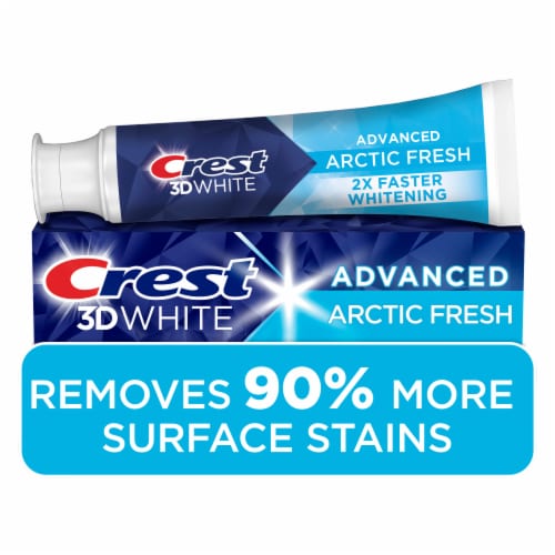Crest 3D White Advanced Teeth Whitening Toothpaste, Arctic Fresh, 3.3 ... Crest 3D White Advanced Teeth Whitening Toothpaste, Arctic Fresh, 3.3 ...