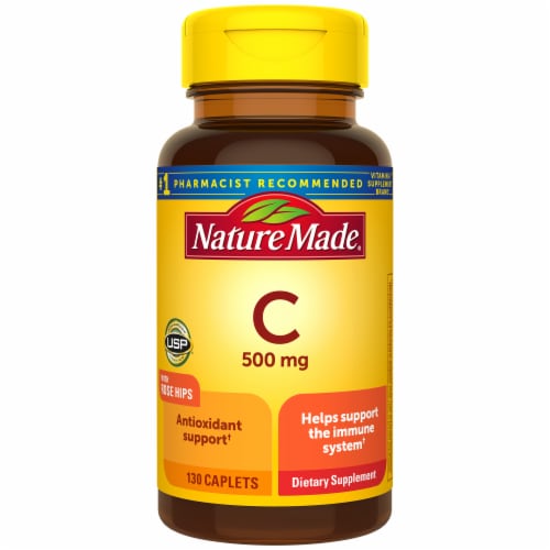 Nature Made® Vitamin C Caplets 500mg, 130 ct - Kroger Nature Made® Vitamin C Caplets 500mg, 130 ct - Kroger