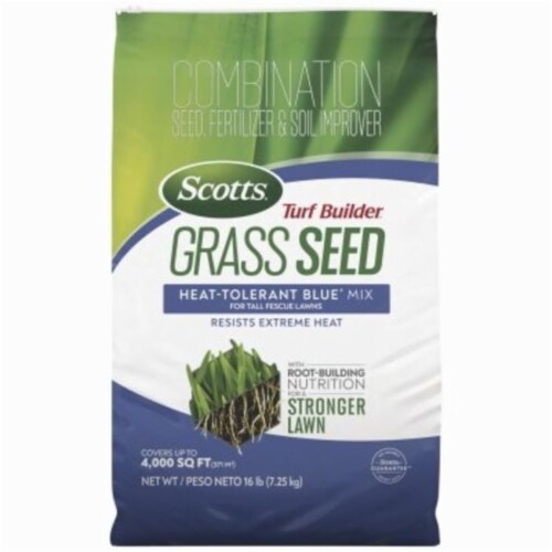 Scotts Lawn 107642 16 Lbs Turf Builder Grass Seed Heat Tolerant Blue Mix For Tall Fescue 1 Kroger