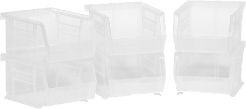 Akro Mils® Akrobins Stacking Plastic Storage Bin 6 Pk Clear 5 38 X