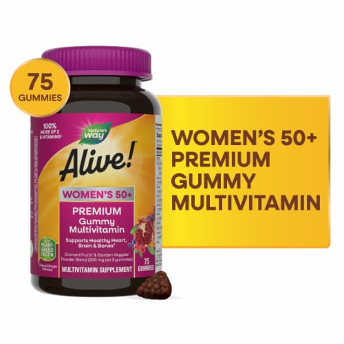 Nature's Way® Alive® Women's 50+ Premium Grape and Cherry Flavored ... Nature's Way® Alive® Women's 50+ Premium Grape and Cherry Flavored ...