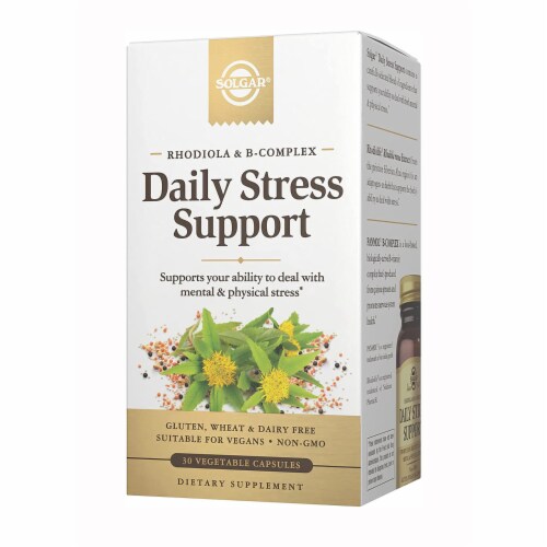 Solgar Daily Stress Support With Rhodiola And B Complex 30 Vegetable