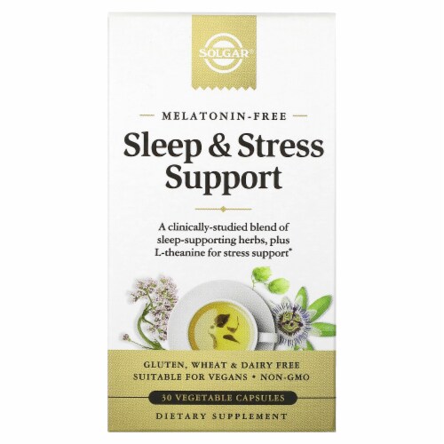 Solgar Sleep And Stress Support 30 Vegetable Capsules 30 Count Food