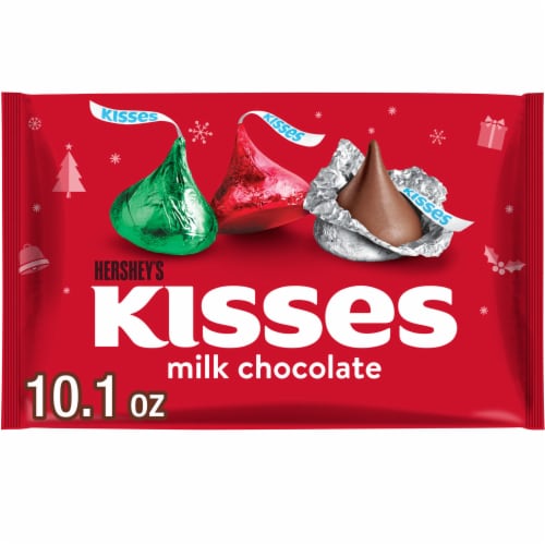 HERSHEY'S KISSES Milk Chocolate Christmas Candy Bag, 10.1 oz - Kroger HERSHEY'S KISSES Milk Chocolate Christmas Candy Bag, 10.1 oz - Kroger