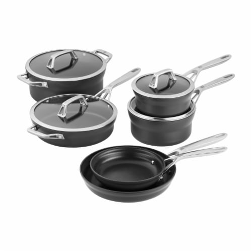 Zwilling Motion Hard Anodized 10 Pc Aluminum Nonstick Cookware Set 10