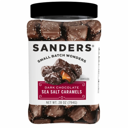 Sanders® Dark Chocolate Sea Salt Caramels, 28 oz - Kroger Sanders® Dark Chocolate Sea Salt Caramels, 28 oz - Kroger