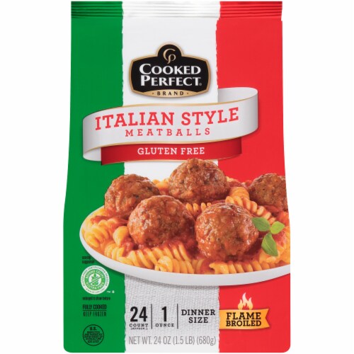 Cooked Perfect Gluten Free Italian Style Meatballs, 24 oz - Fred Meyer Cooked Perfect Gluten Free Italian Style Meatballs, 24 oz - Fred Meyer