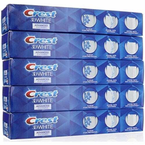 Crest 3D White Advanced Whitening Fluoride Toothpaste, 1 - QFC Crest 3D White Advanced Whitening Fluoride Toothpaste, 1 - QFC