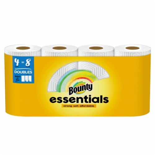 Bounty Essentials Select-A-Size Paper Towels Double Rolls, 4 rolls - Kroger Bounty Essentials Select-A-Size Paper Towels Double Rolls, 4 rolls - Kroger