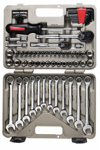 Crescent 3 8 in. drive Metric and SAE 6 and 12 Point Mechanic s Tool Set 70 pc Count of 1 Harris Teeter