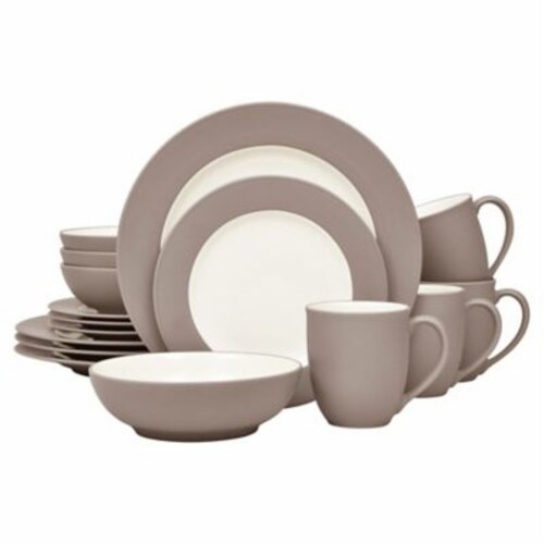 Noritake® Colorwave Rim 16-Piece Dinnerware Set in Clay, 16 Piece - Kroger Noritake® Colorwave Rim 16-Piece Dinnerware Set in Clay, 16 Piece - Kroger