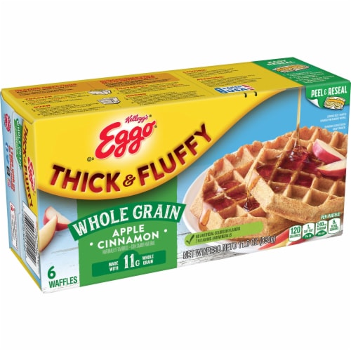 Eggo Thick and Fluffy Apple Cinnamon Frozen Waffles, 11.6 oz - Kroger Eggo Thick and Fluffy Apple Cinnamon Frozen Waffles, 11.6 oz - Kroger